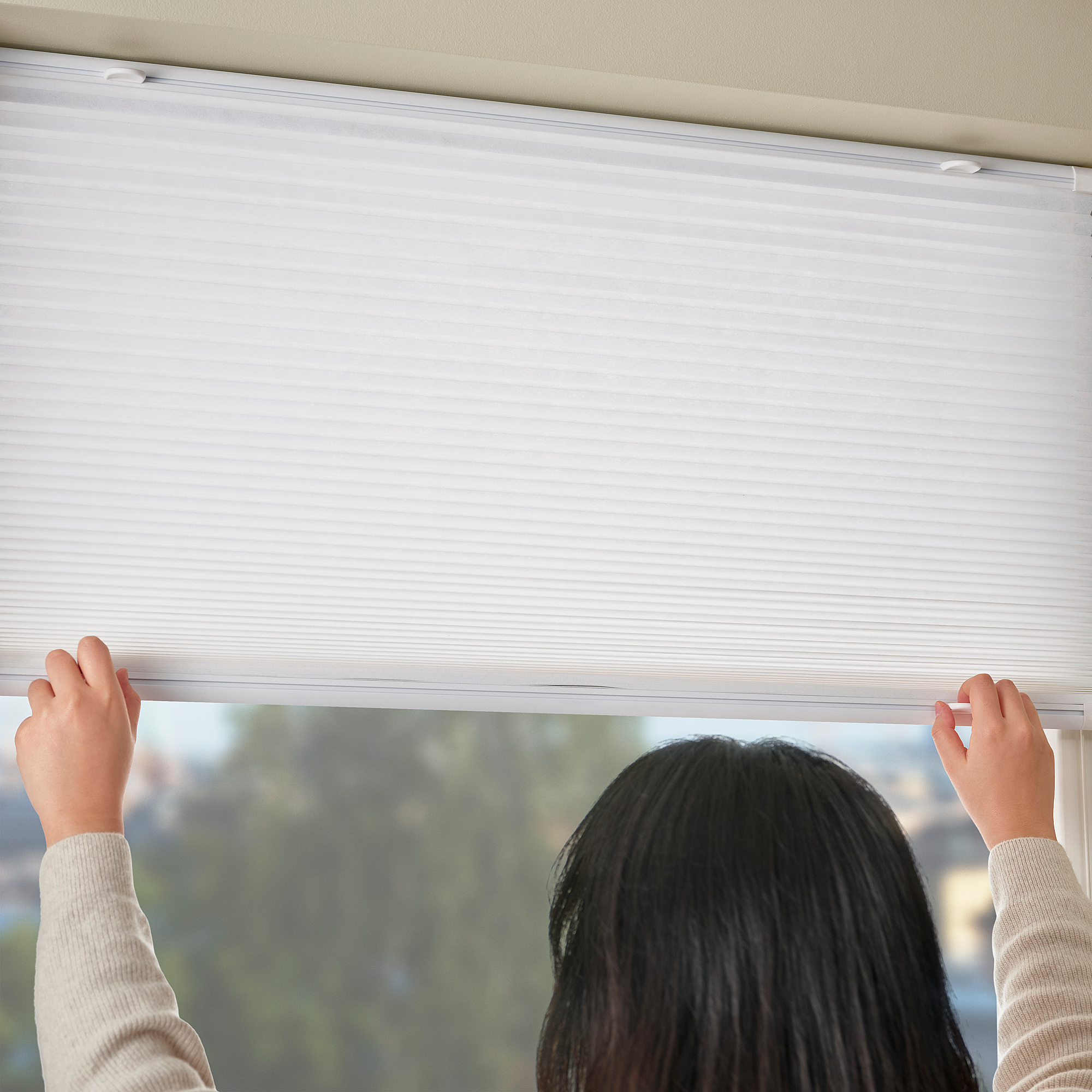 HORNVALLMO - pleated blind, white/top-down bottom-up | IKEA Taiwan Online