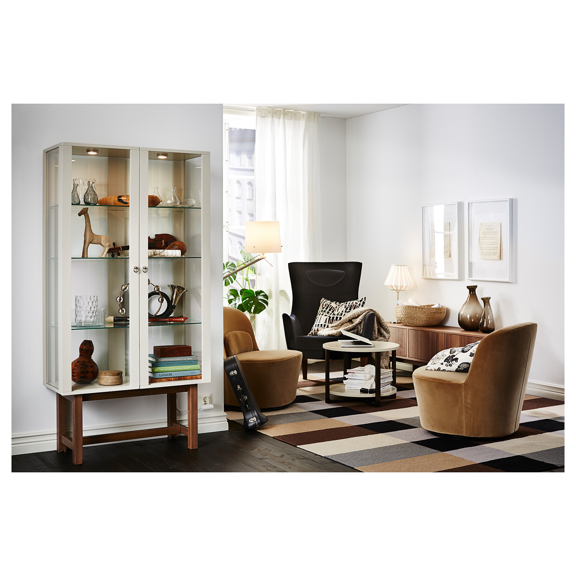 STOCKHOLM - rug, flatwoven, handmade/chequered brown,250x350 | IKEA ...