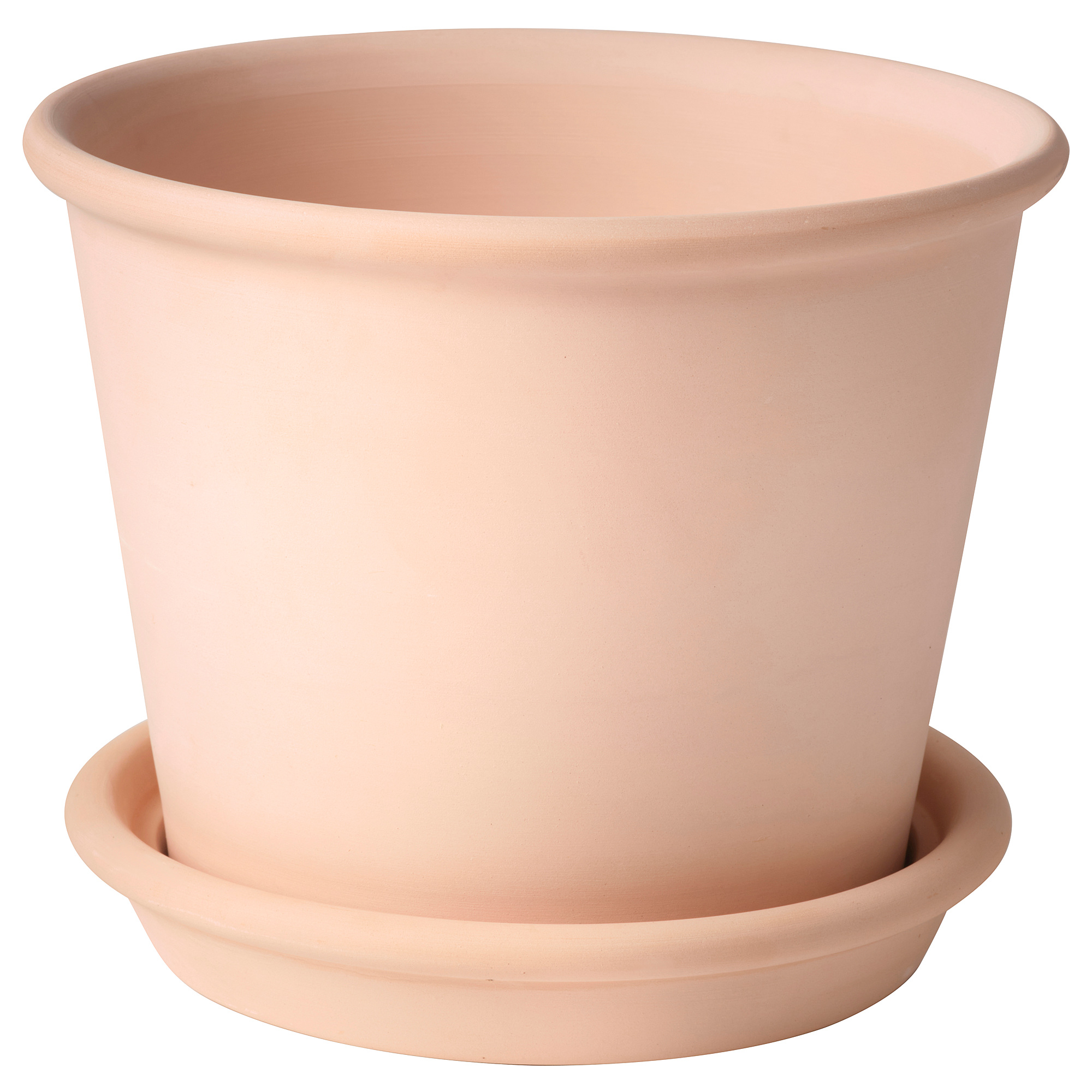 MUSKOTBLOMMA - plant pot with saucer, in/outdoor terracotta | IKEA ...