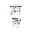 ASKHOLMEN - gateleg table, outdoor, dark brown, 110 cm | IKEA Taiwan Online