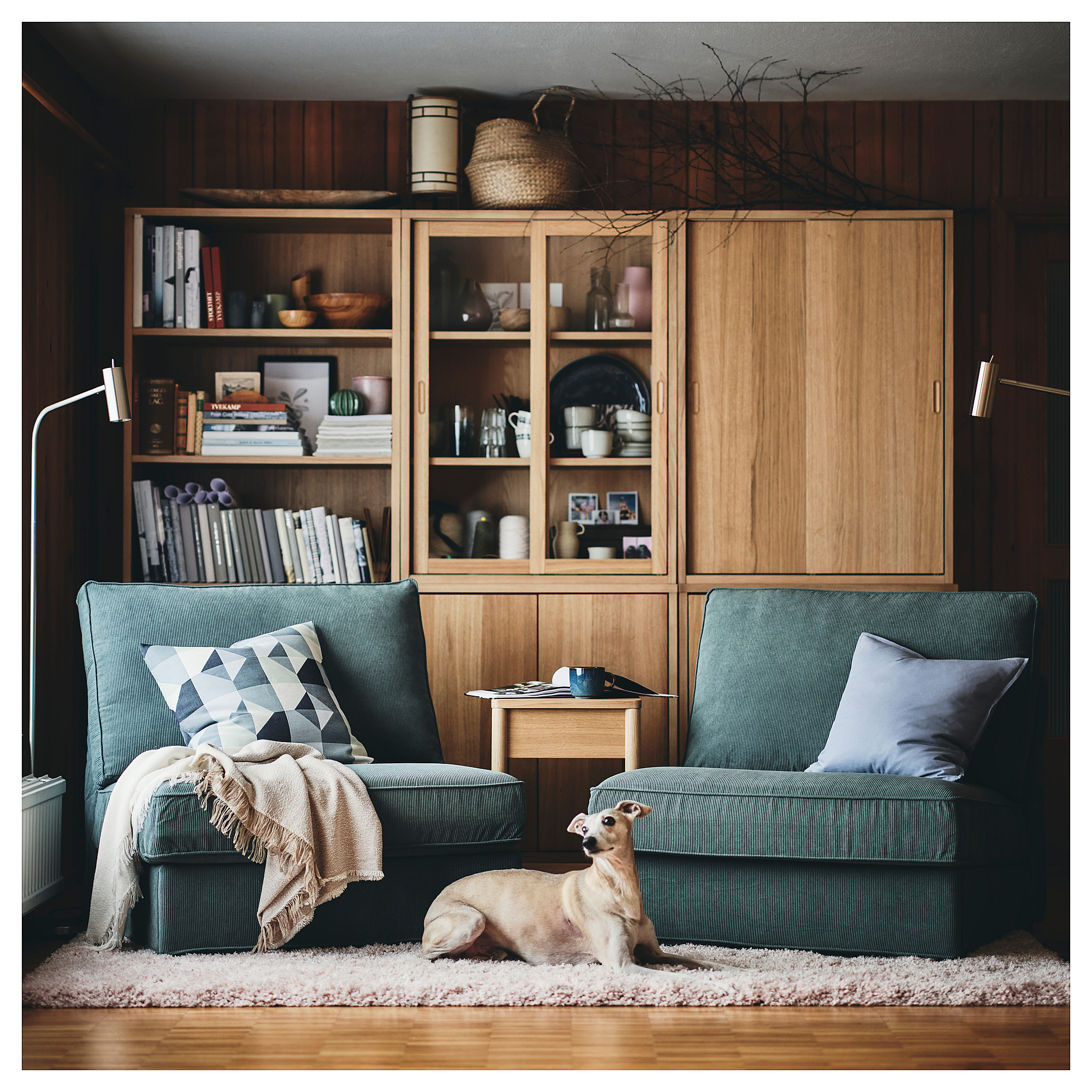 KIVIK - 1-seat sofa-bed, Kelinge grey-turquoise | IKEA Taiwan Online