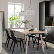 YPPERLIG/ODGER - table and 4 chairs, ash/anthracite, 200x90 cm | IKEA ...