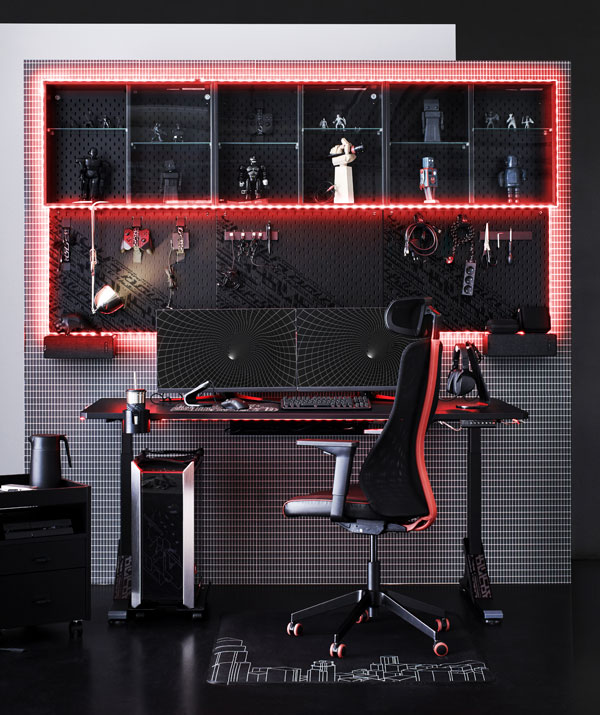 IKEA x ROG ALL NEW Gaming collection | Gaming Chairs, Gaming Tables ...